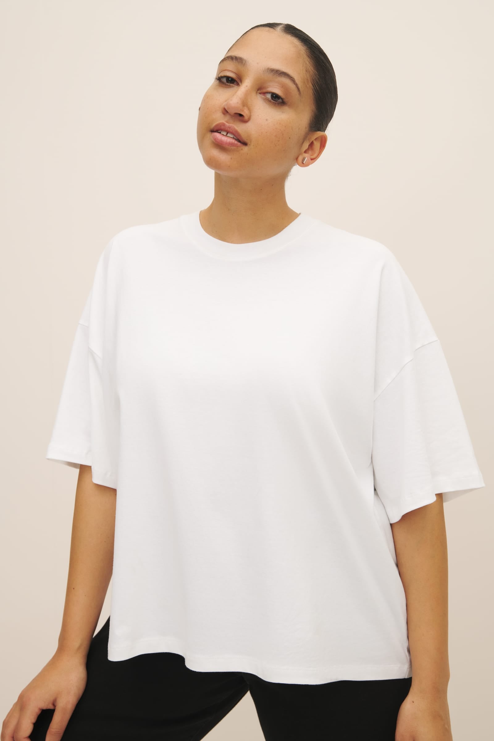 Shop Oversized Boxy Tee - White | Kowtow Clothing | Kowtow Australia