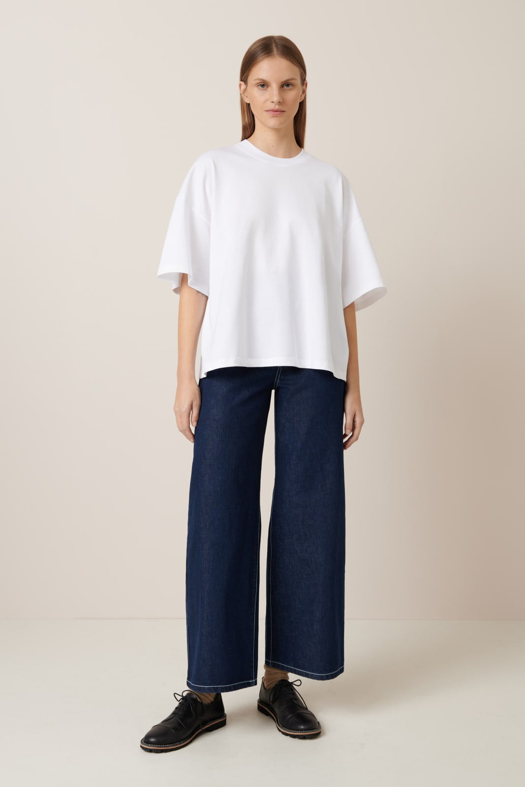 Shop Oversized Boxy Tee - White | Kowtow Clothing | Kowtow Australia