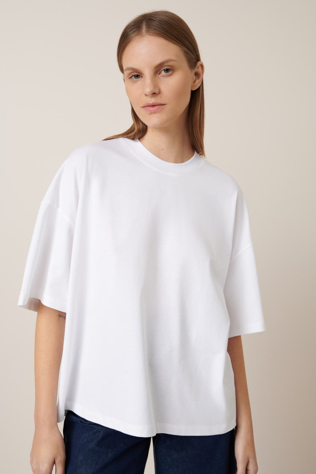 Shop Oversized Boxy Tee - White | Kowtow Clothing | Kowtow Australia
