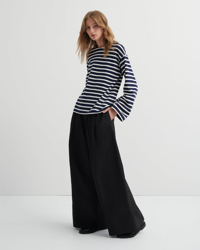 Shop Pierre Tee - Uniform Stripe | Kowtow Clothing | Kowtow Australia