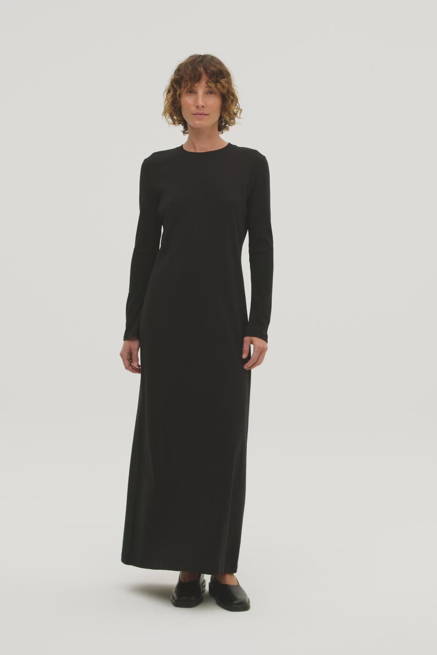 Shop Column Dress - Black | Kowtow Clothing | Kowtow Australia